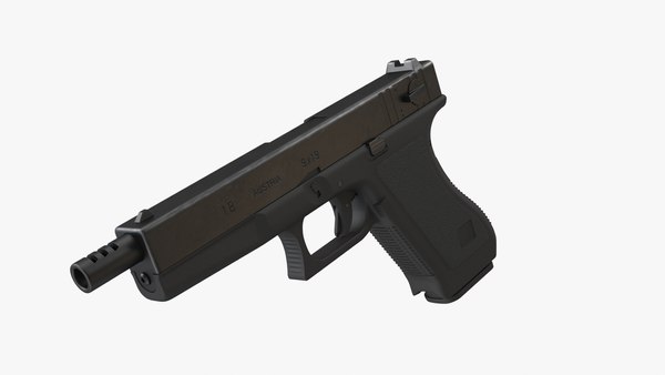 modelo 3d Pistola semiautomática - TurboSquid 2153036
