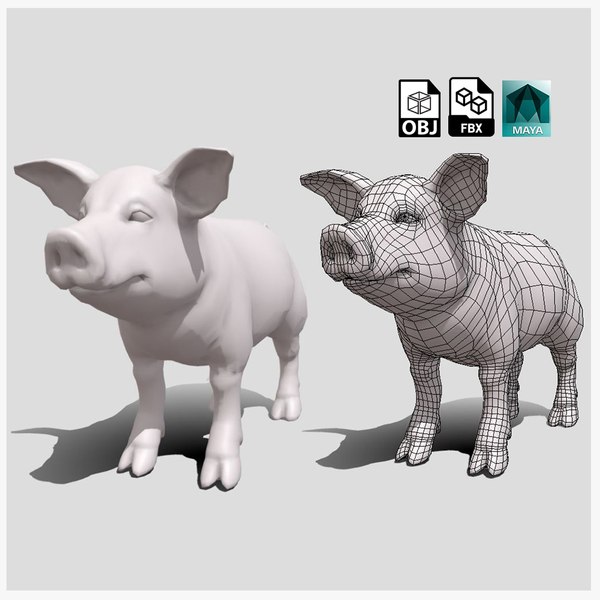 modelo 3d PIglet BaseMesh - TurboSquid 2089388