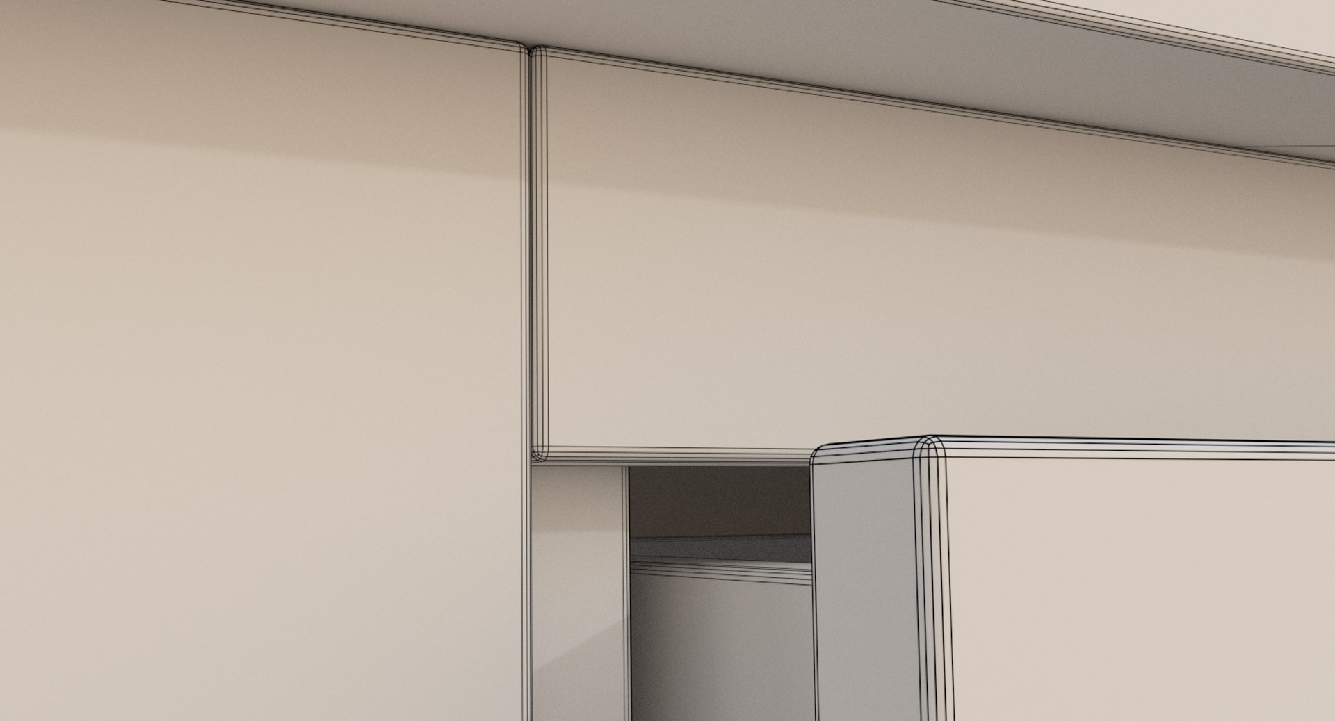 Interactive Kitchen Bar Counter 3d Obj