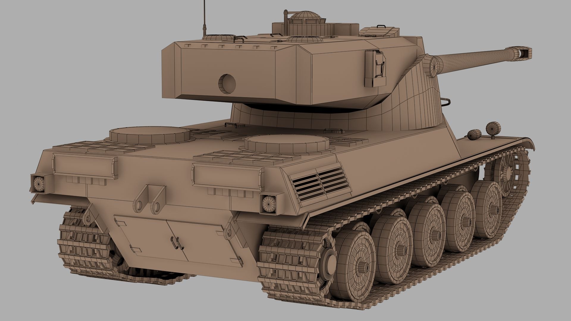 AMX 50 Tank 3D Model - TurboSquid 1896074