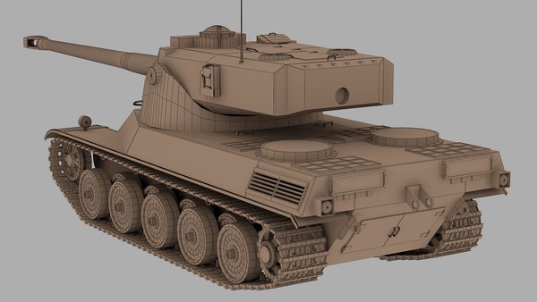 modelo 3d Tanque AMX 50 - TurboSquid 1896074