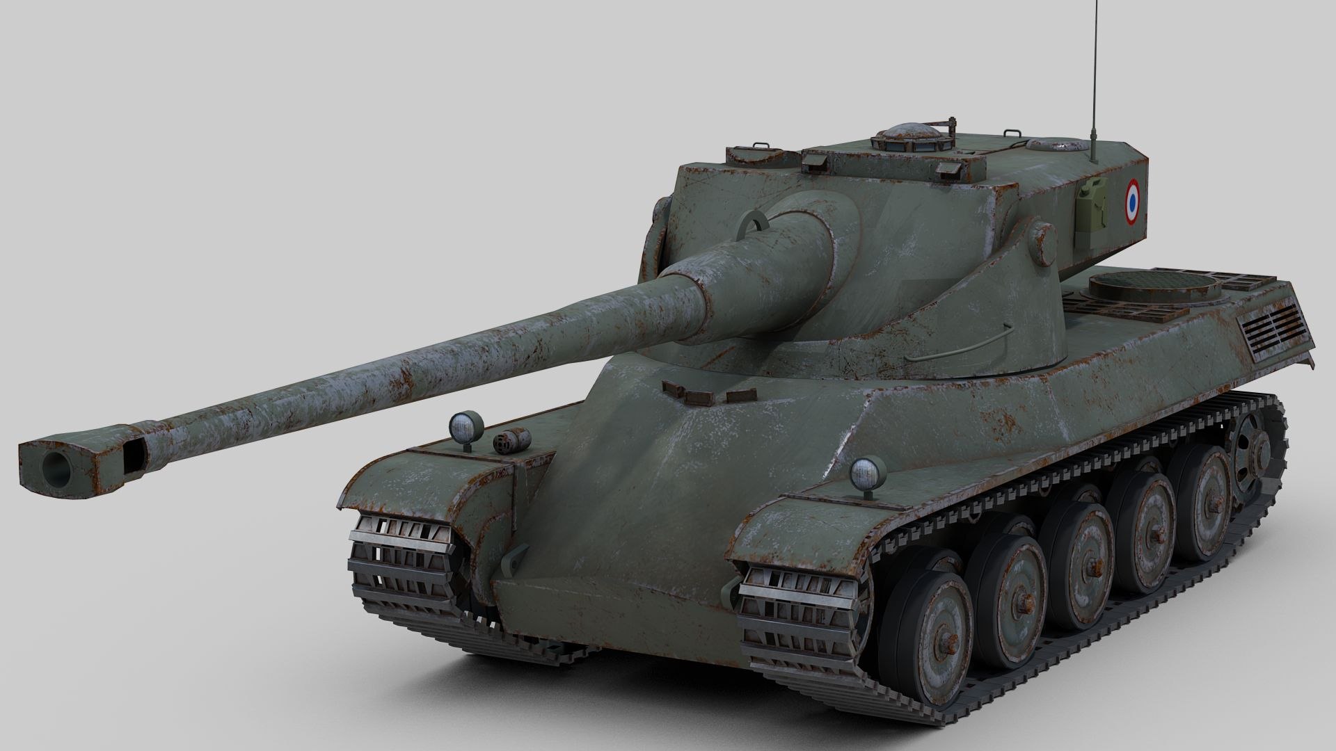 AMX 50 Tank 3D Model - TurboSquid 1896074