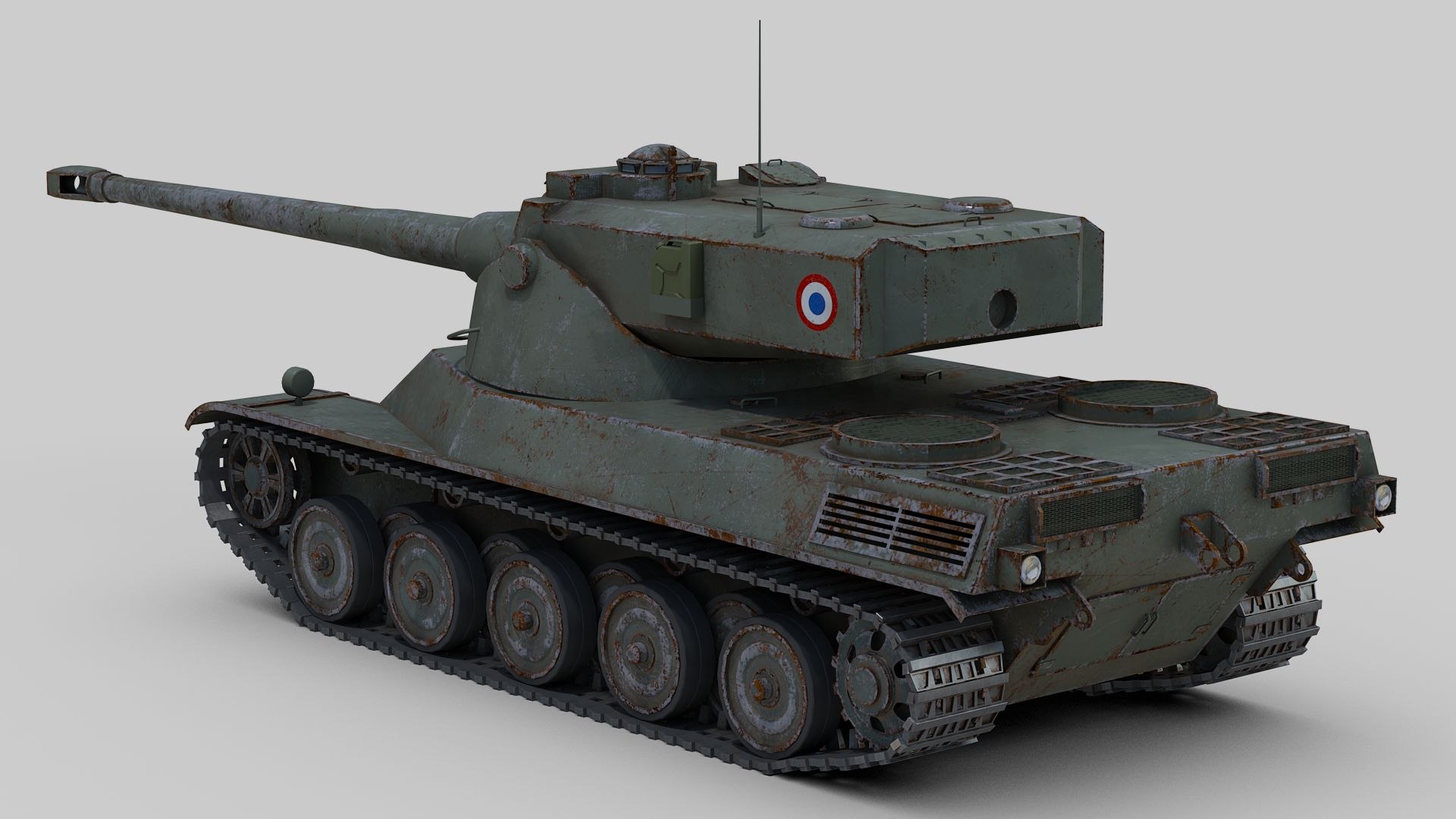 AMX 50 Tank 3D Model - TurboSquid 1896074