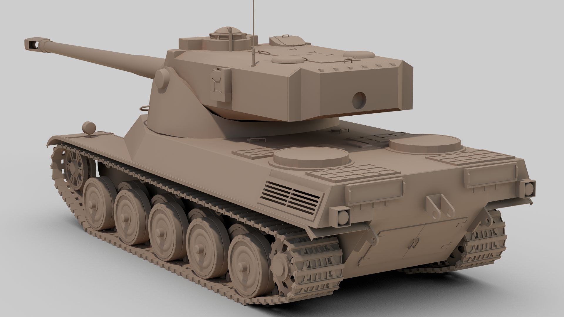 AMX 50 Tank 3D Model - TurboSquid 1896074