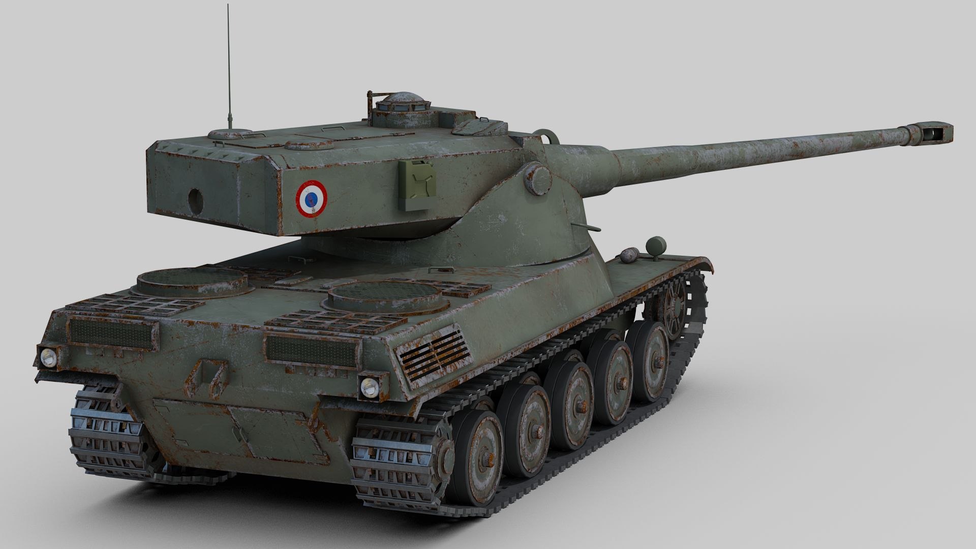 AMX 50 Tank 3D Model - TurboSquid 1896074