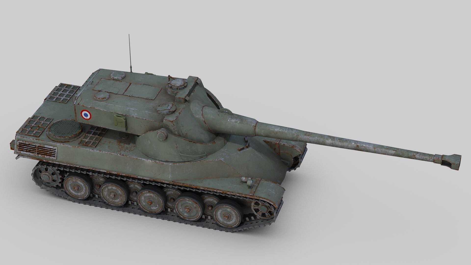 AMX 50 Tank 3D Model - TurboSquid 1896074