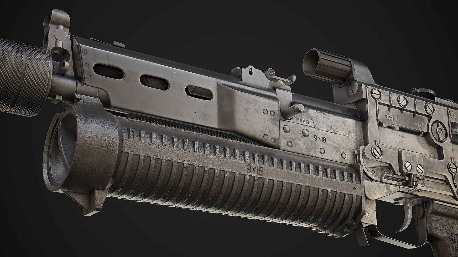 3D PP-19 Bizon and Case lowpoly Low-poly 3D model model - TurboSquid ...