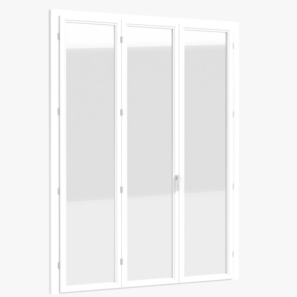 3D Triple French window - TurboSquid 1810997