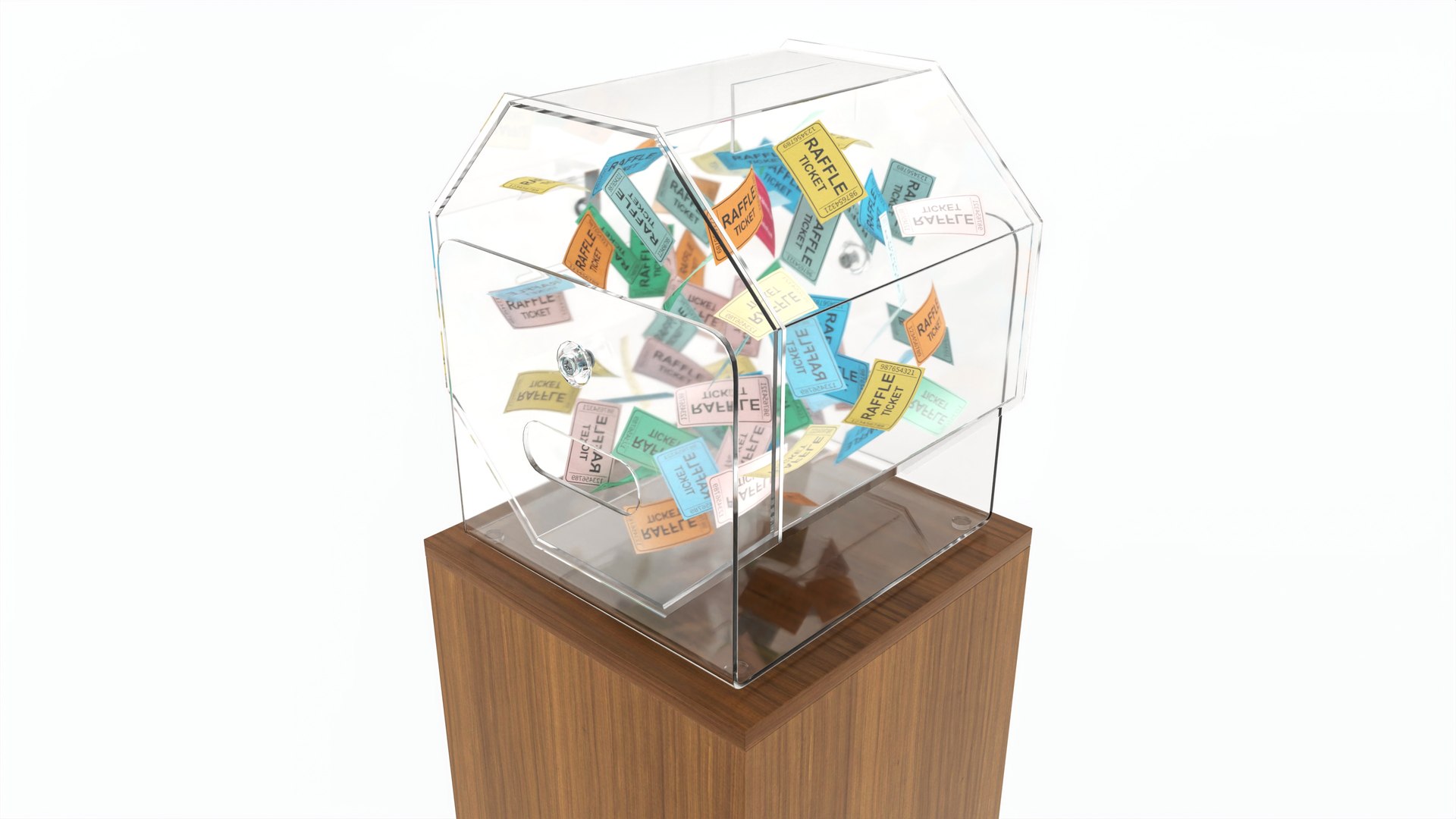 Raffle Drum Floor Standing 3D Model - TurboSquid 2225095