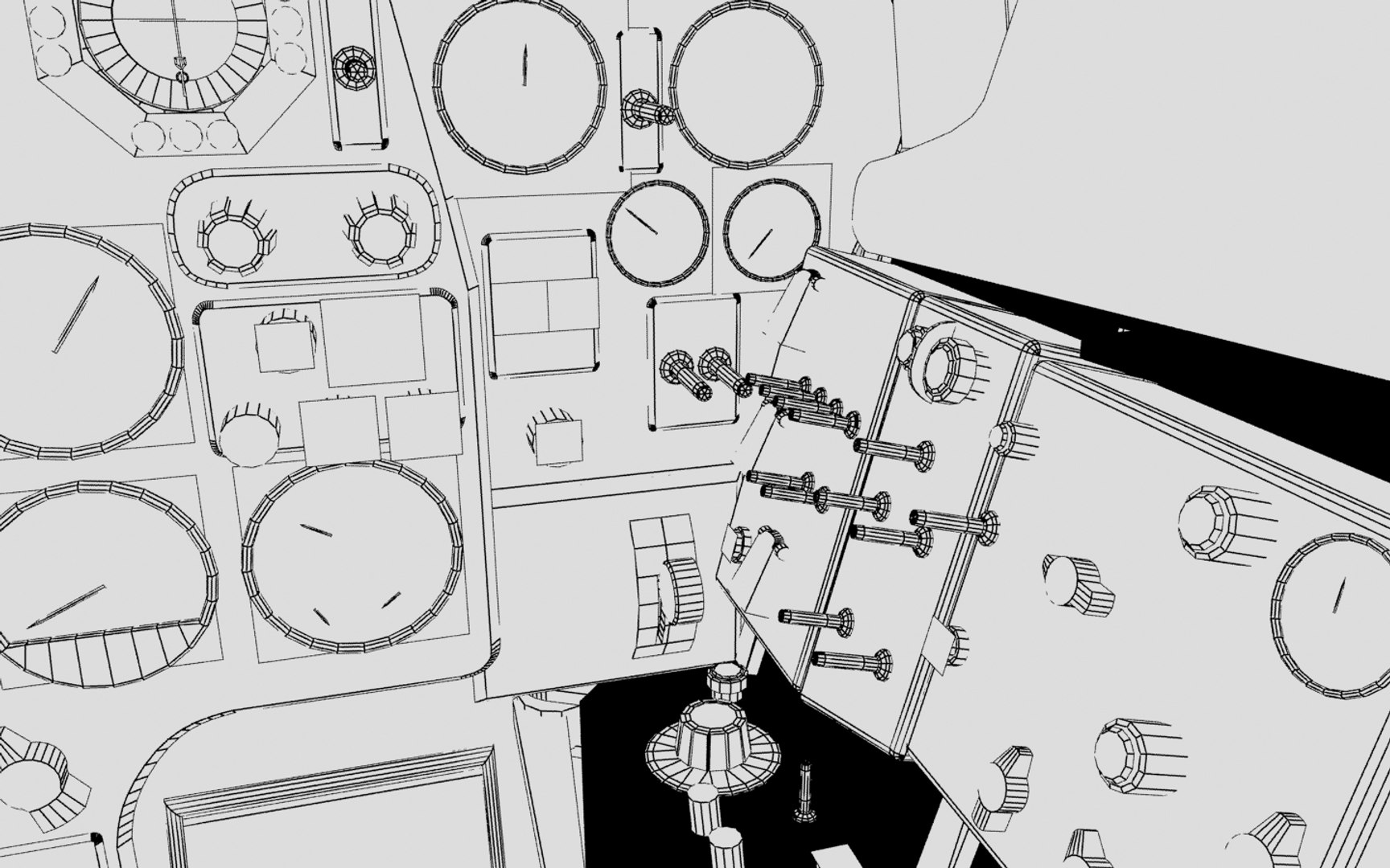 3d Sukhoi Su-9 Cockpit Model