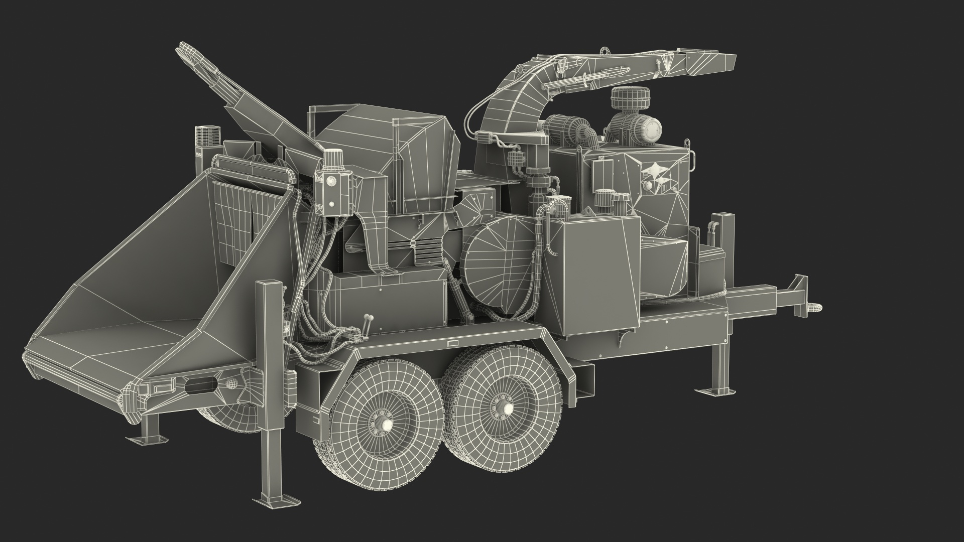 Mobile Wood Grinder 3D Model - TurboSquid 1625182