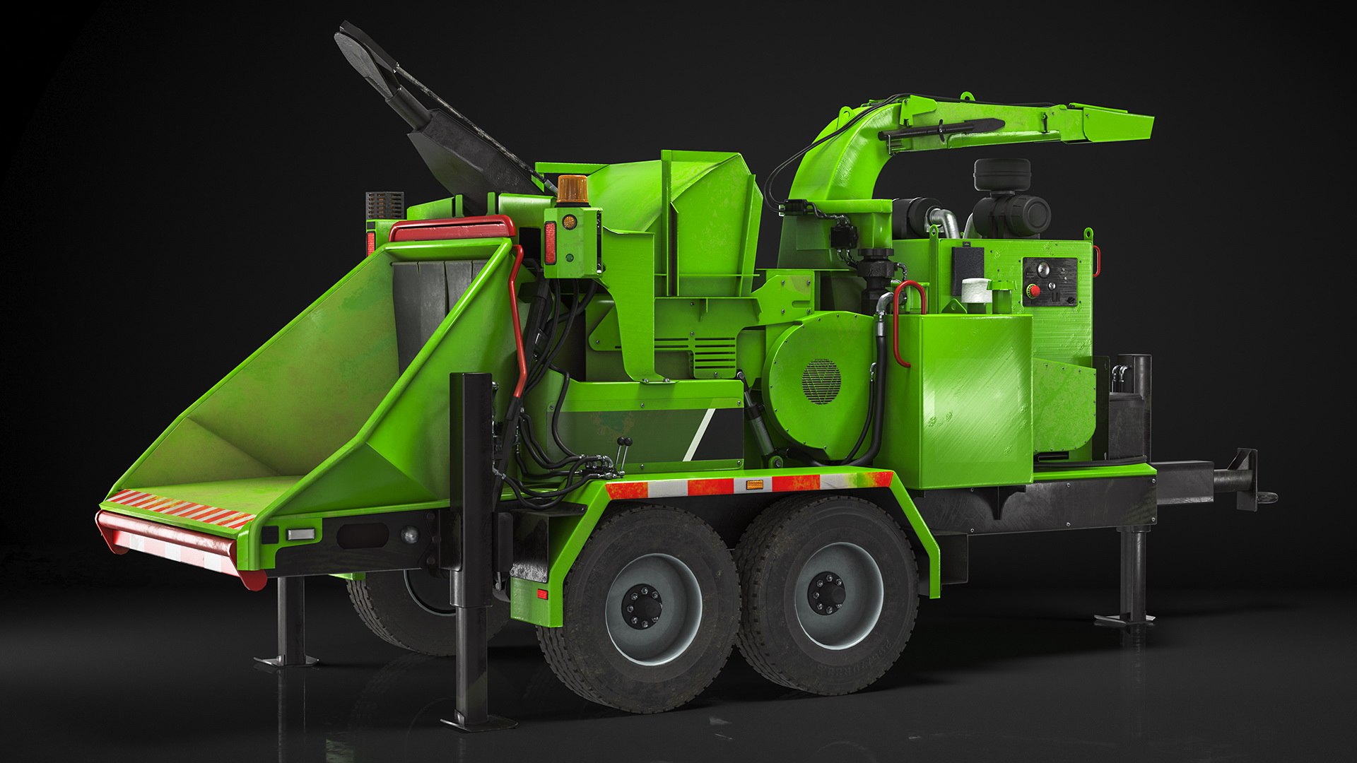 Mobile Wood Grinder 3D Model - TurboSquid 1625182