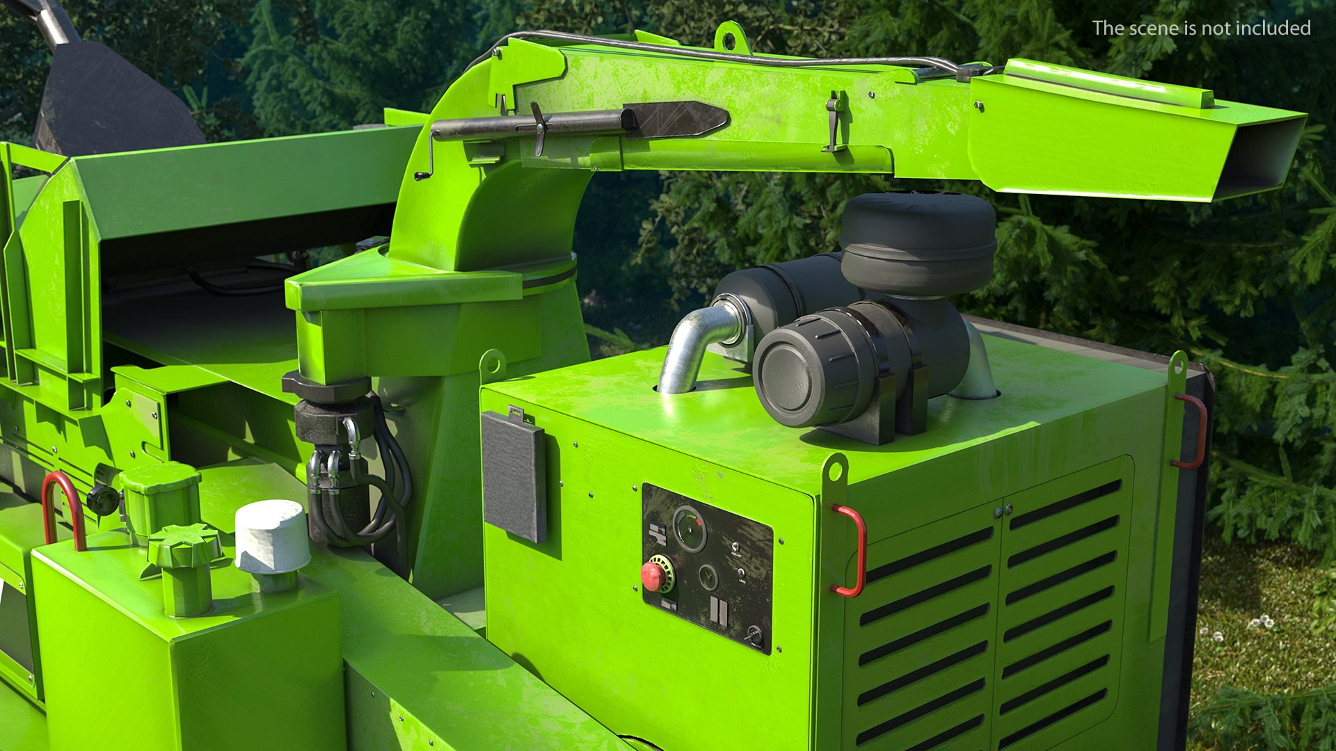 Mobile Wood Grinder 3D Model - TurboSquid 1625182