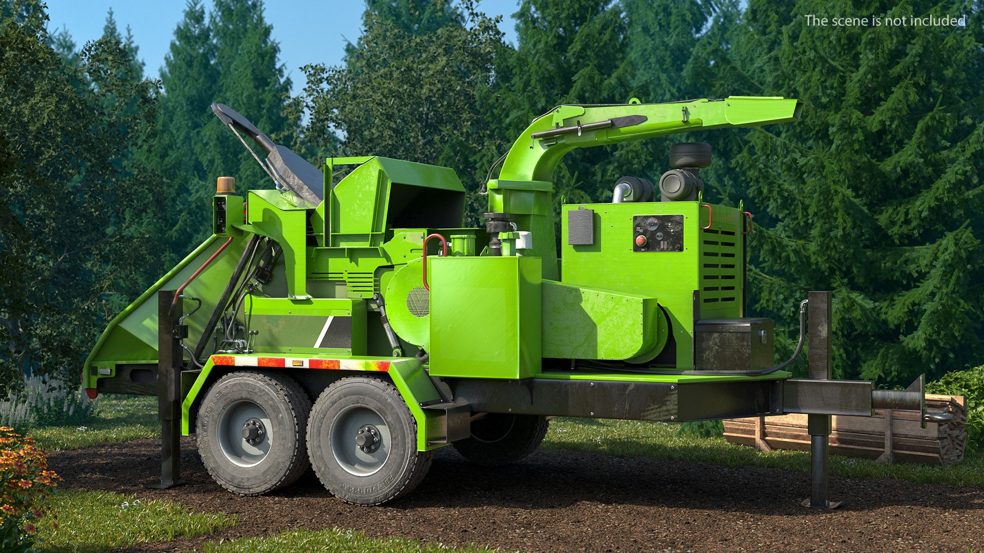 Mobile Wood Grinder 3D Model - TurboSquid 1625182
