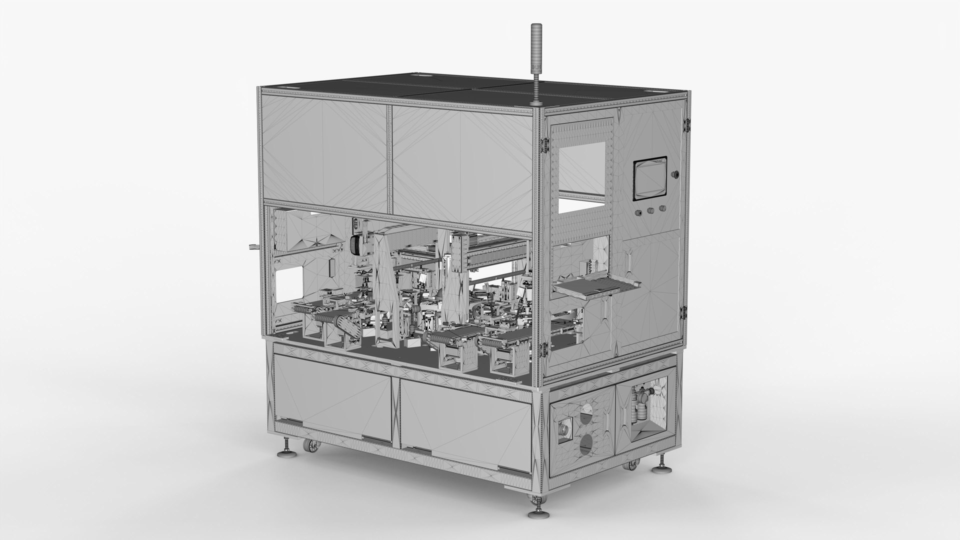 3D Model Automatic Double Station Solder Joint Inspection Equipment ...