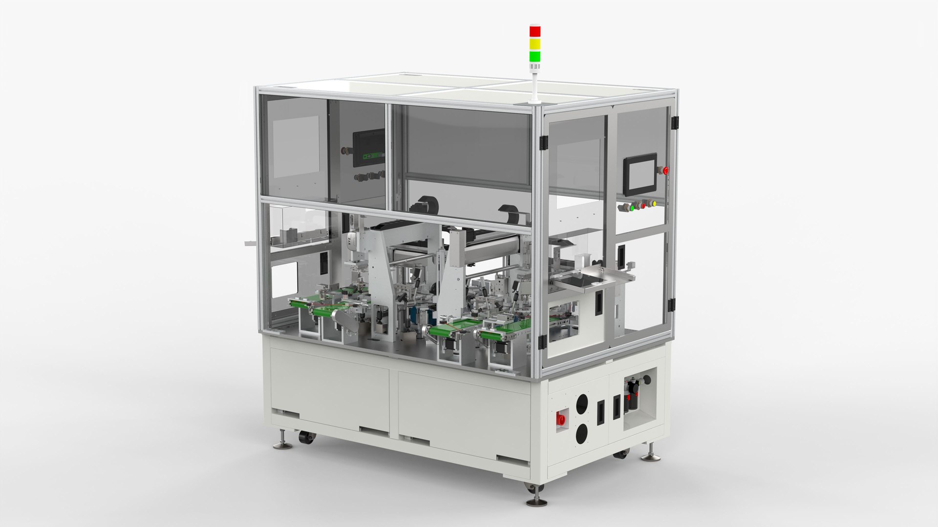 3D Model Automatic Double Station Solder Joint Inspection Equipment ...