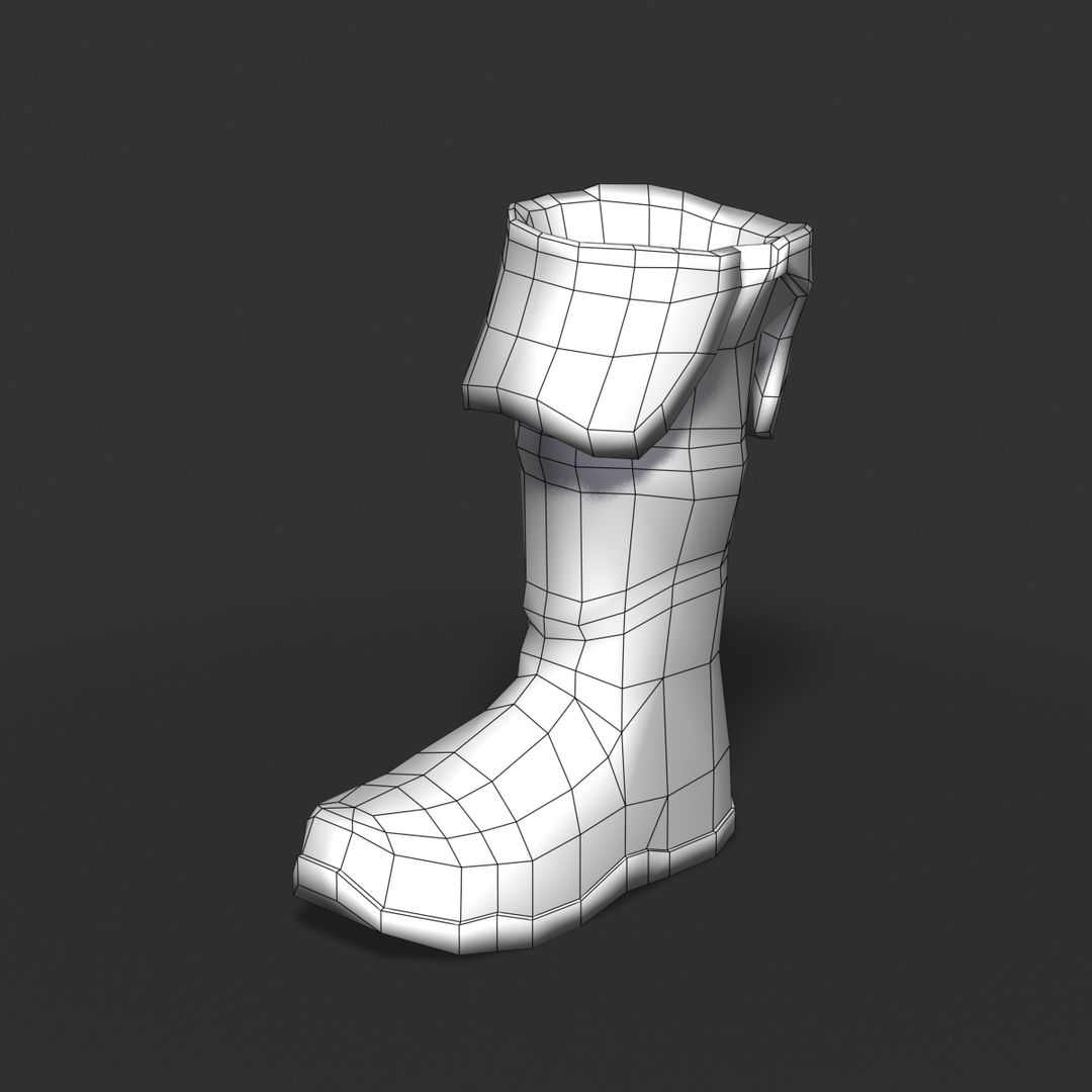 3d Model Female Boots