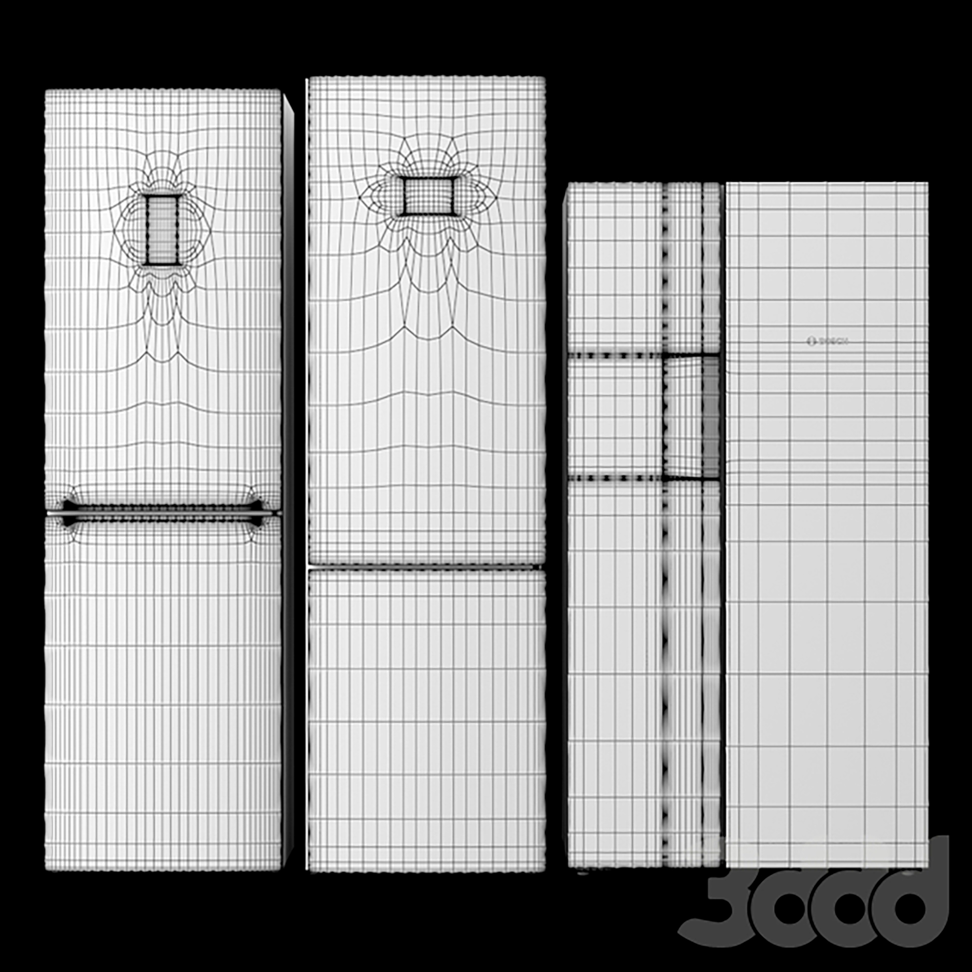 3D freezer refrigerator - TurboSquid 1664068