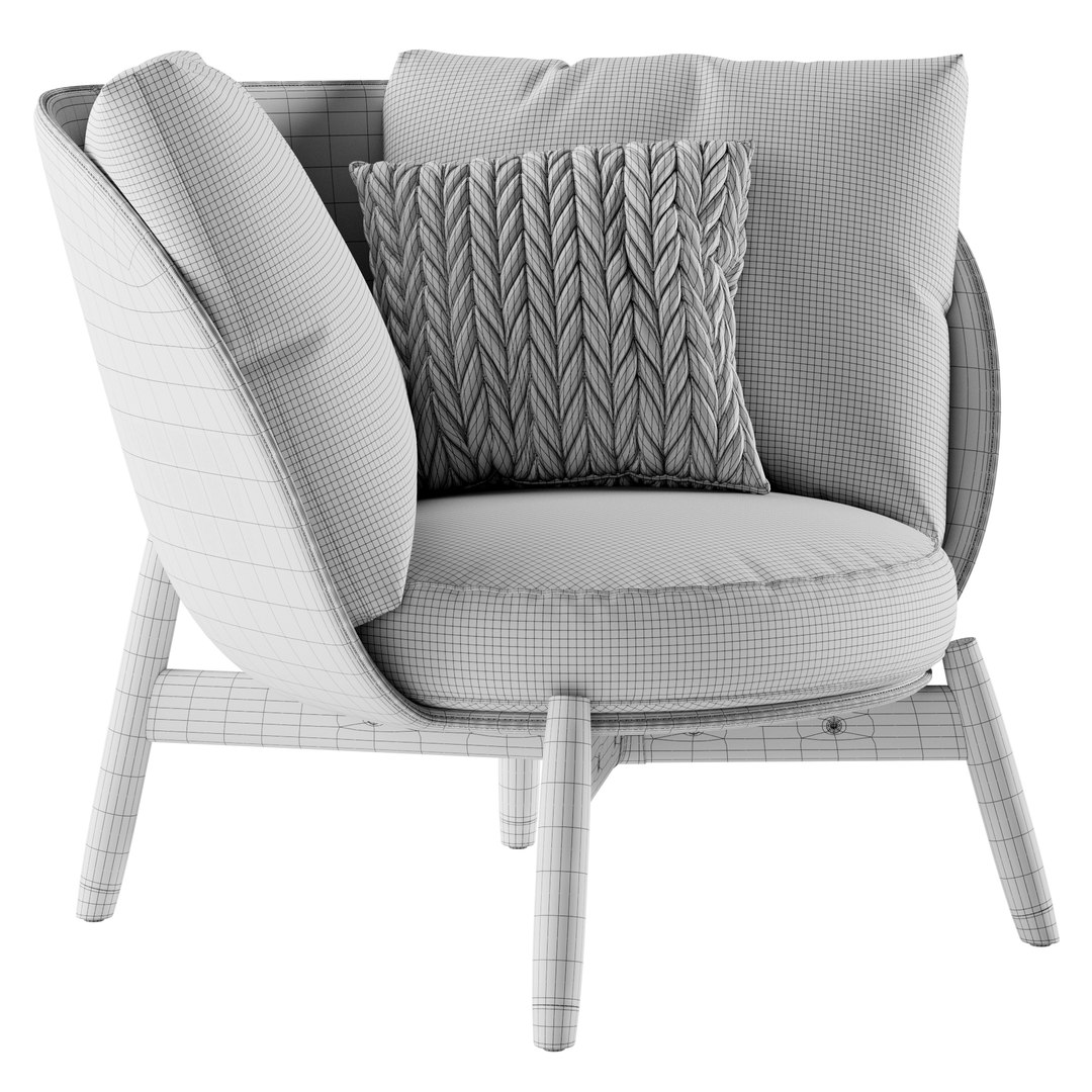 3D Model Flexform Eri Armchair - TurboSquid 2277088