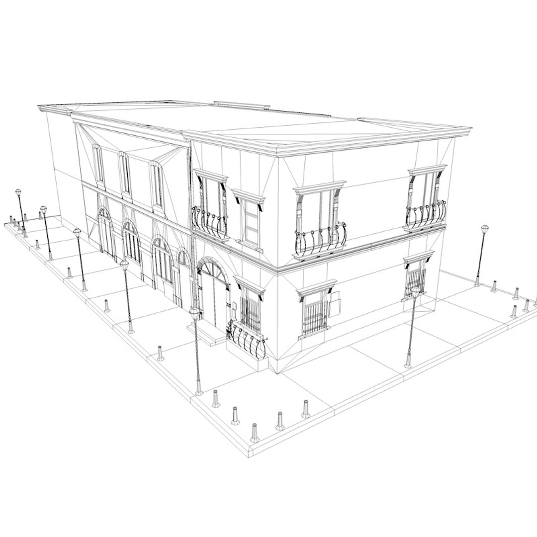Street Buildings 3d 3ds
