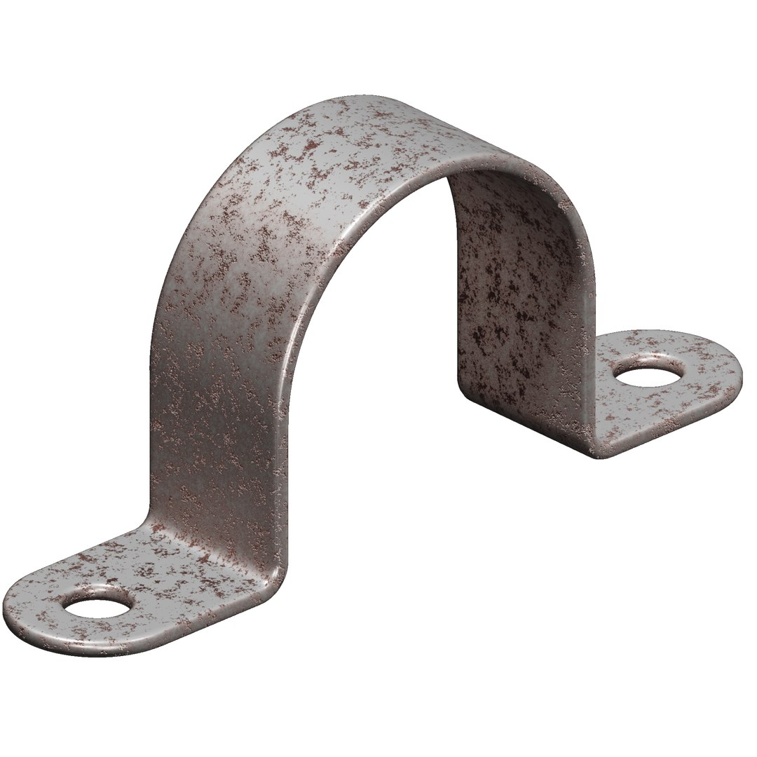 3D Rusty Saddle Clamp Model - TurboSquid 2128393