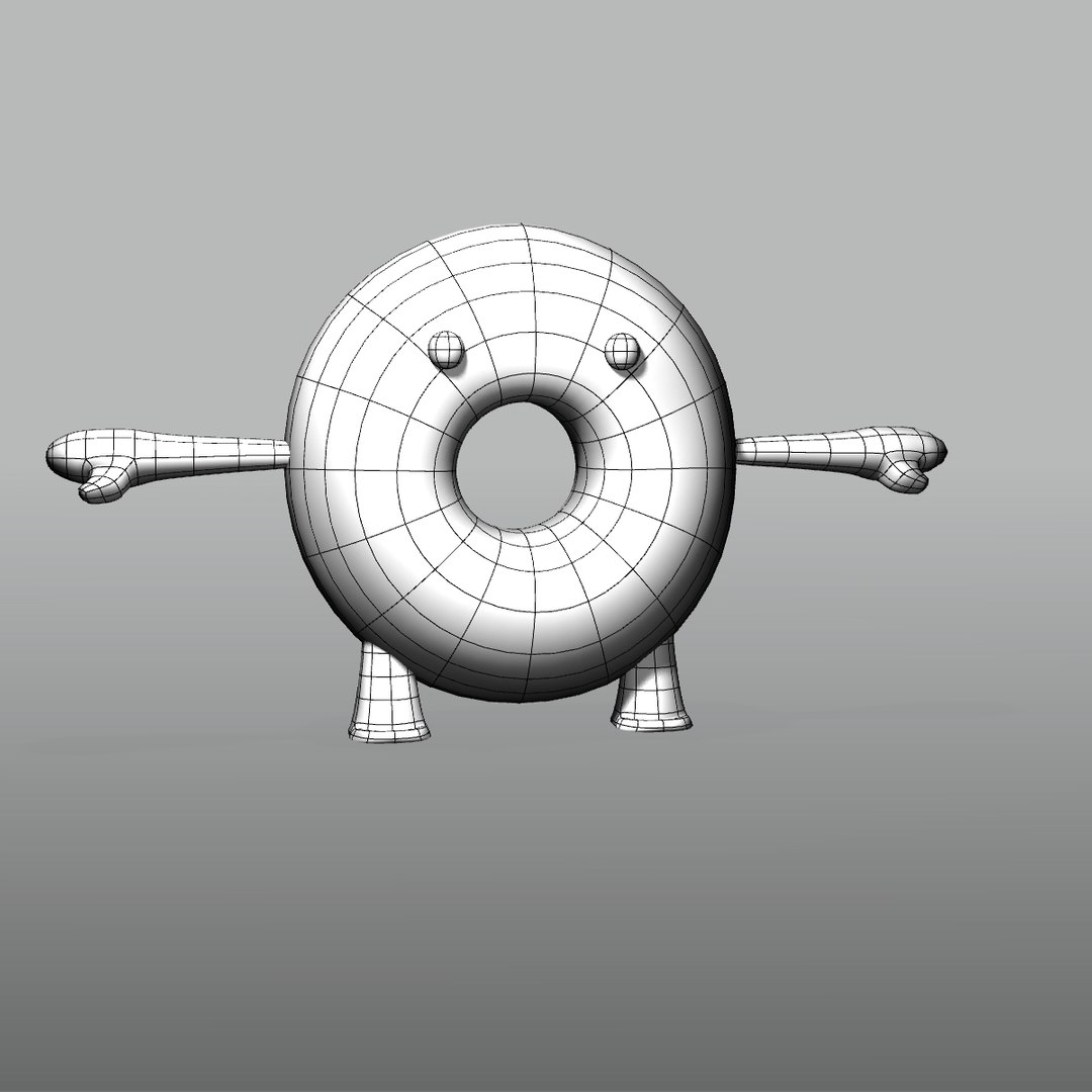 3d Donuts Doughnut Model