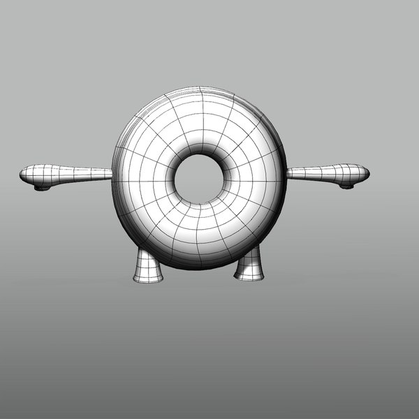 3d donuts doughnut model