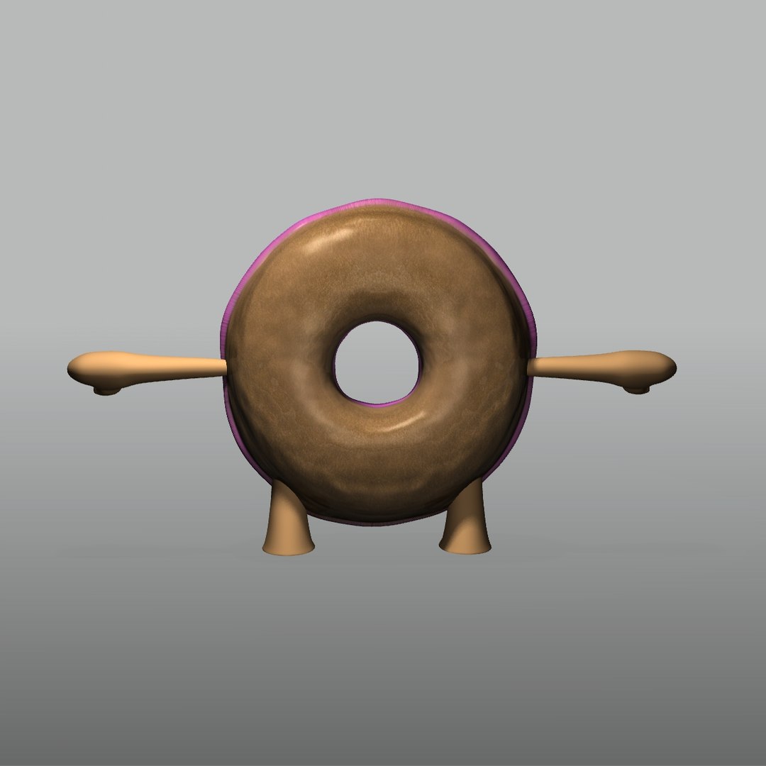3d Donuts Doughnut Model