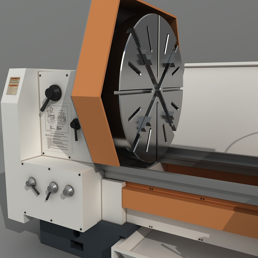 3d Horizontal Milling Machine Model