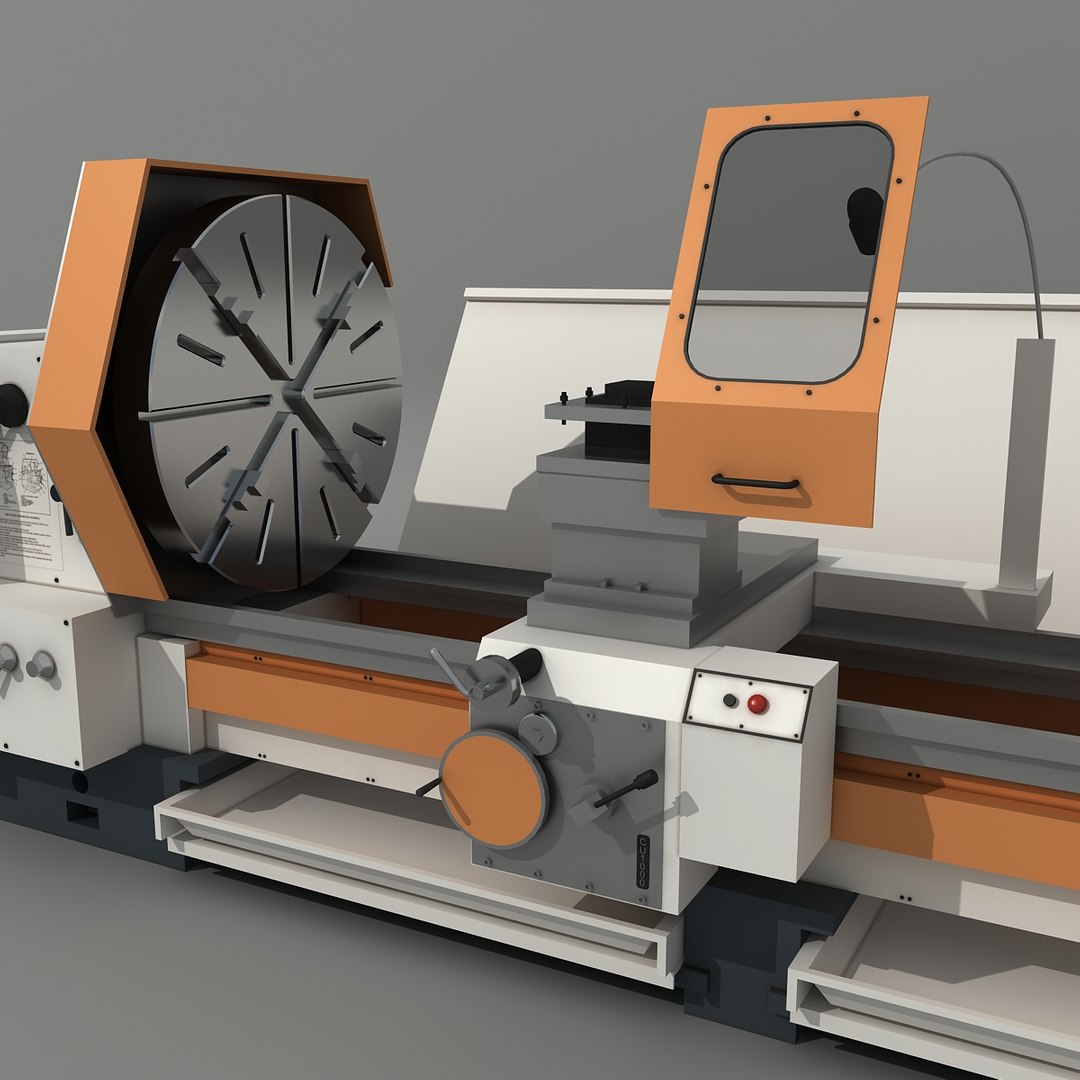 3d Horizontal Milling Machine Model