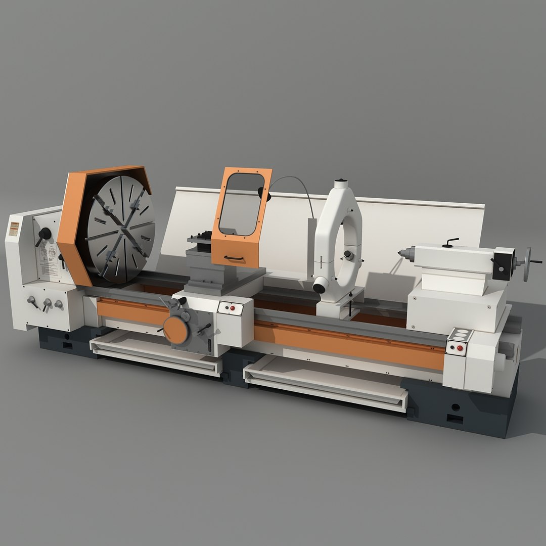 3d Horizontal Milling Machine Model