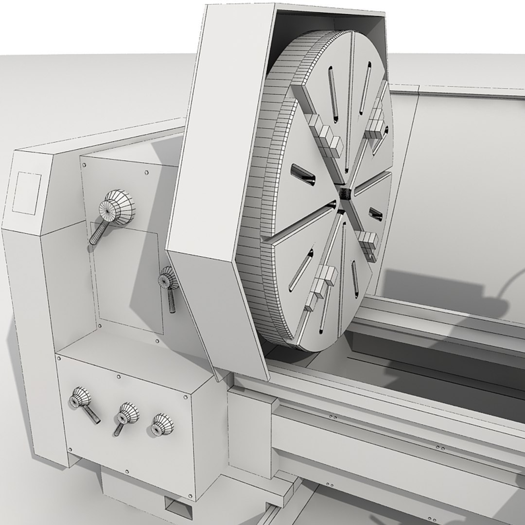 3d Horizontal Milling Machine Model