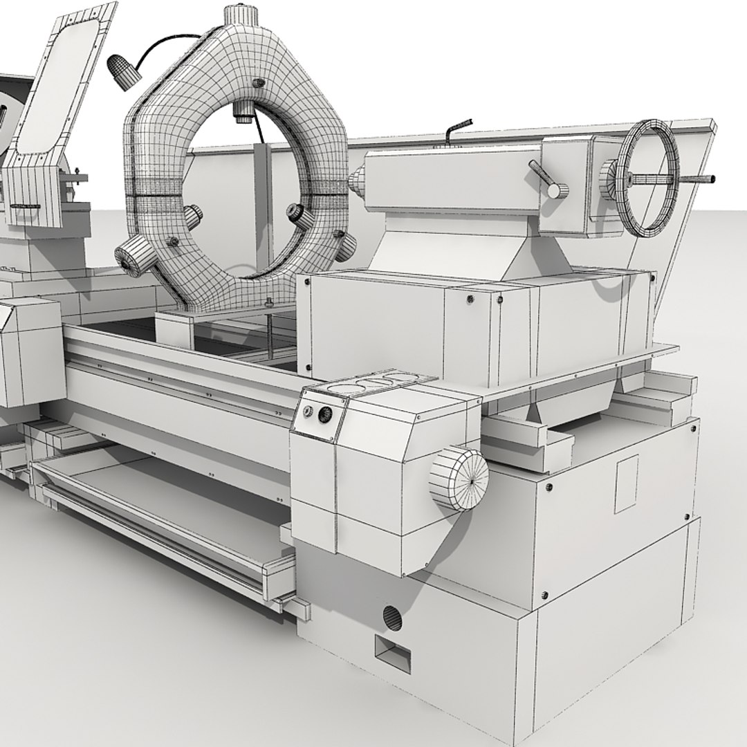 3d horizontal milling machine model