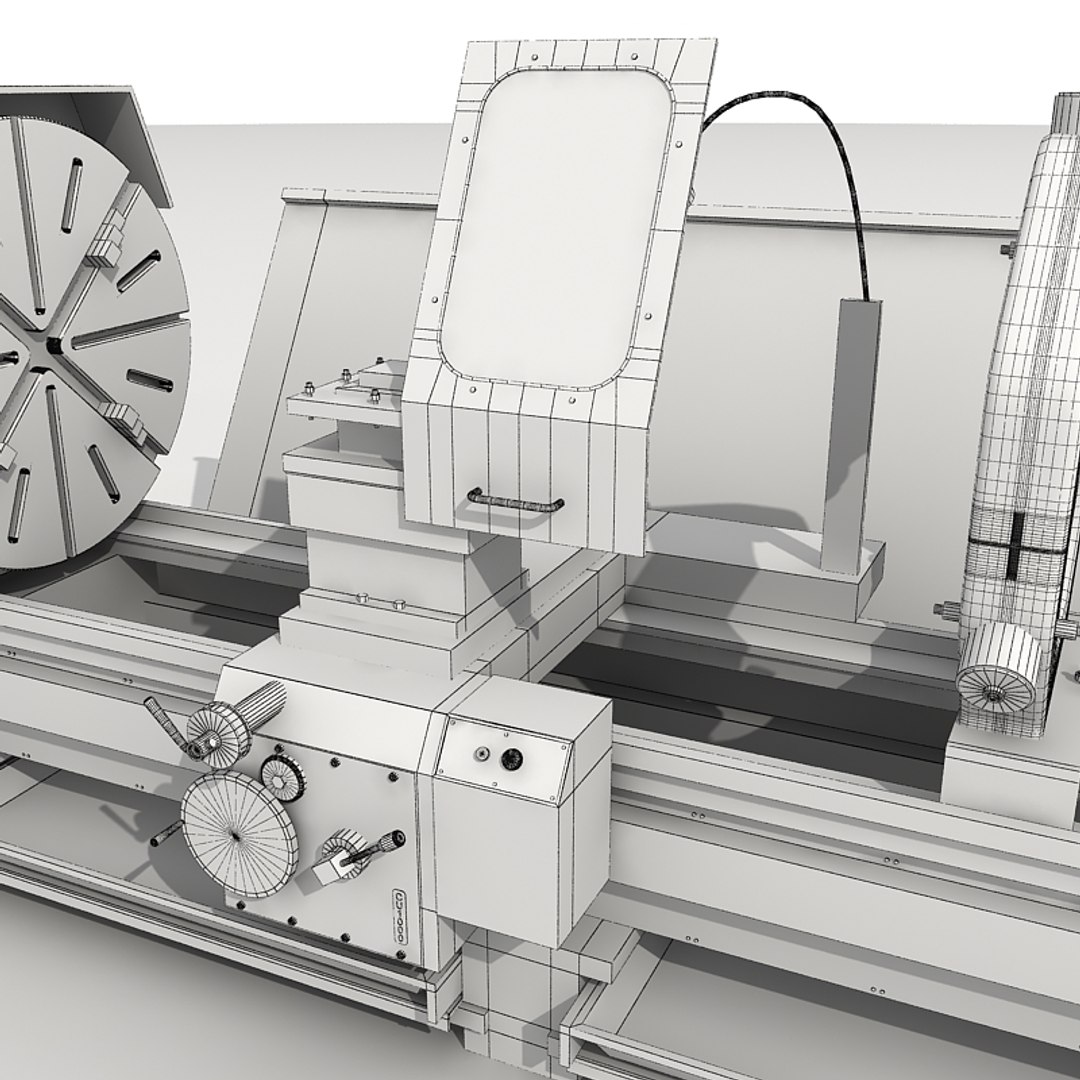 3d Horizontal Milling Machine Model