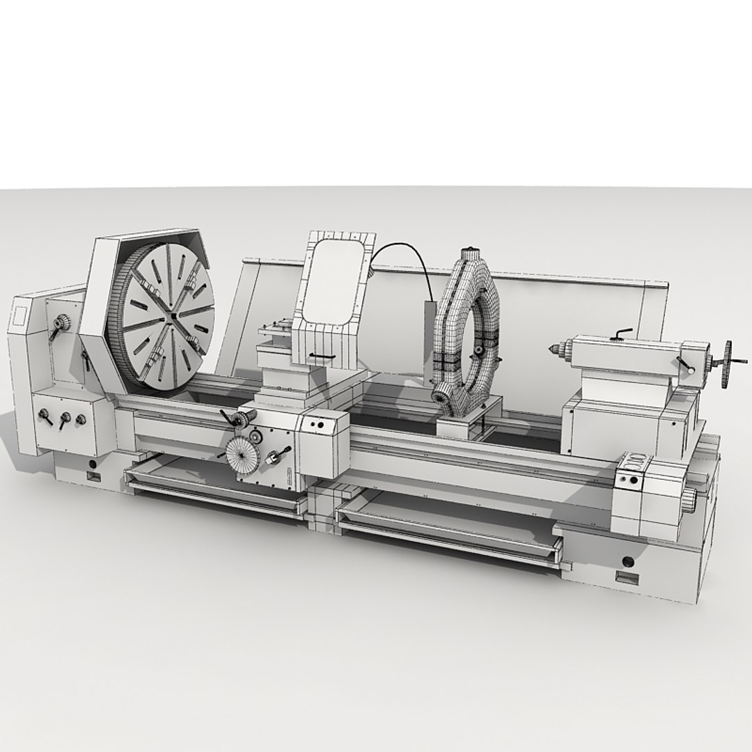 3d Horizontal Milling Machine Model