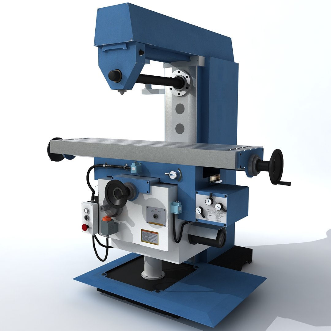 3d Horizontal Milling Machine Model
