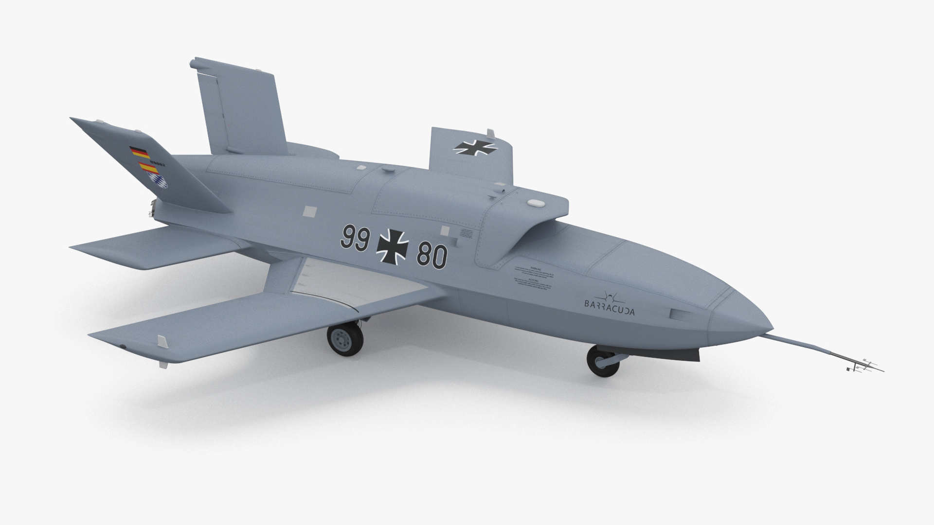 Jet Powered UAV EADS Barracuda 3D Model - TurboSquid 2261391