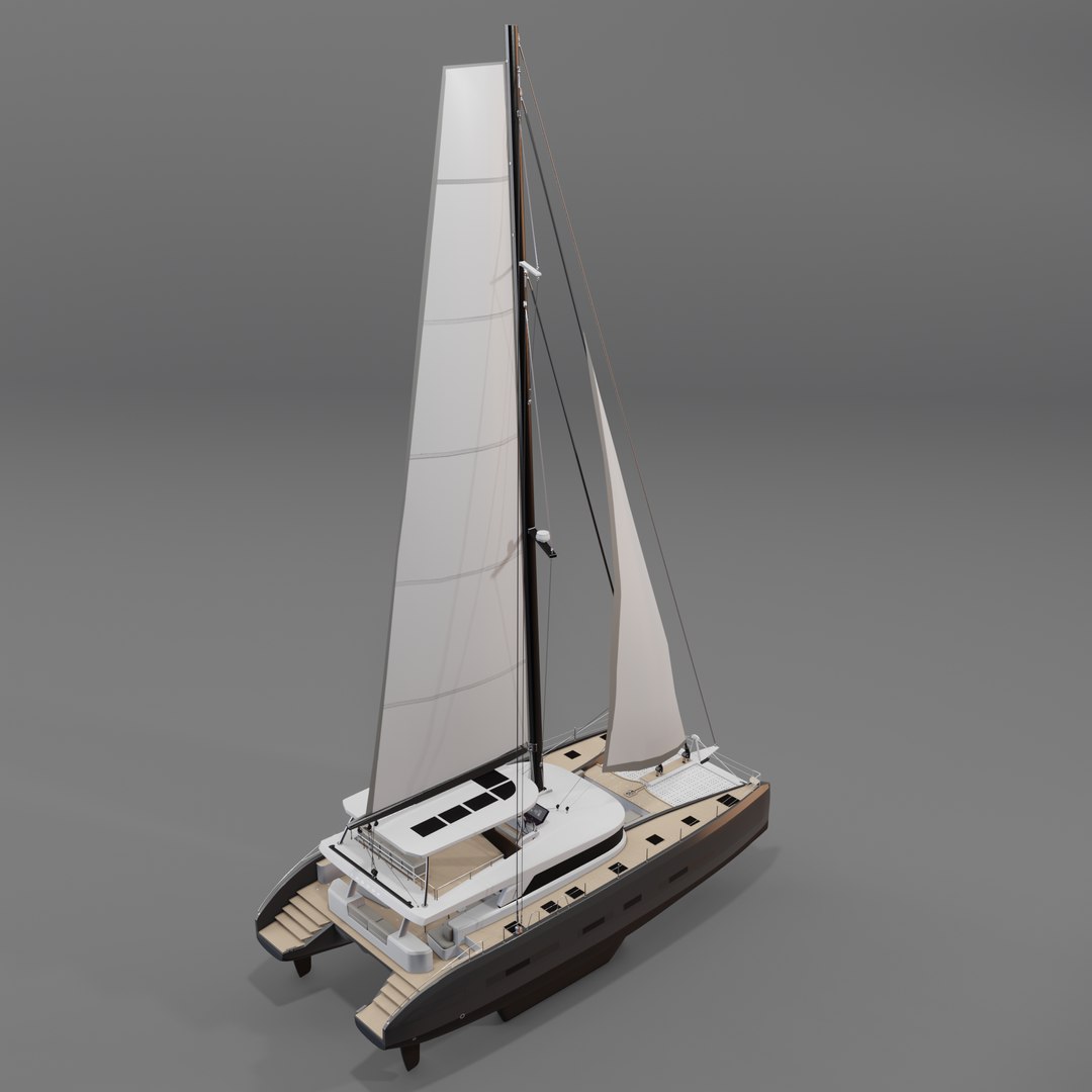 3D Model 3D Catamaran Lagoon 77 SEVENTY 7 - TurboSquid 1754404