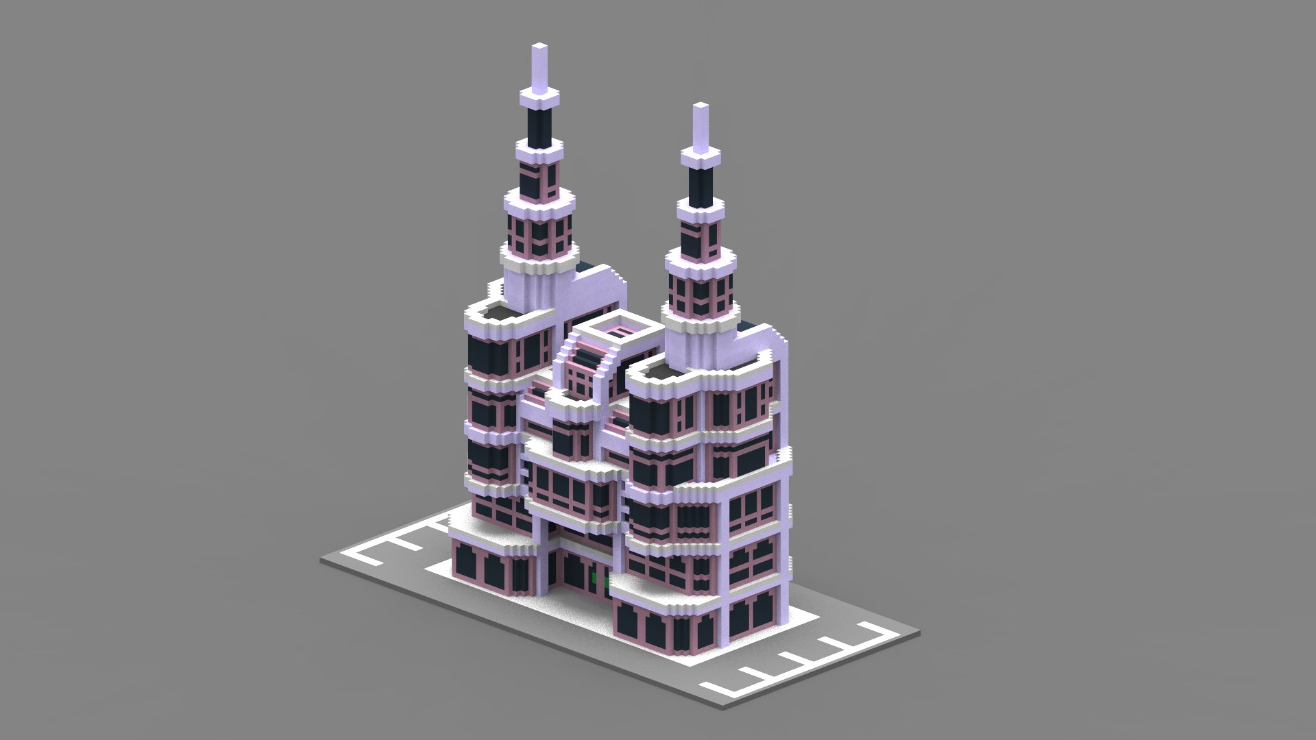 3D voxel house model - TurboSquid 1353181