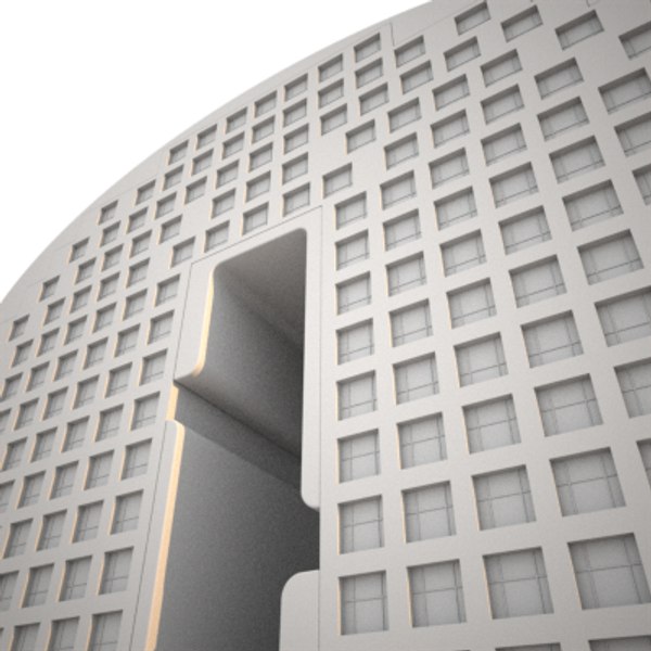 3d model building shape number 9