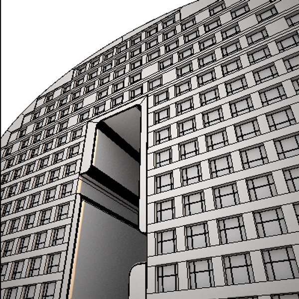 3d model building shape number 9