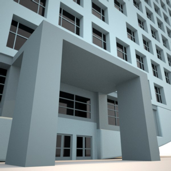 3d model building shape number 9