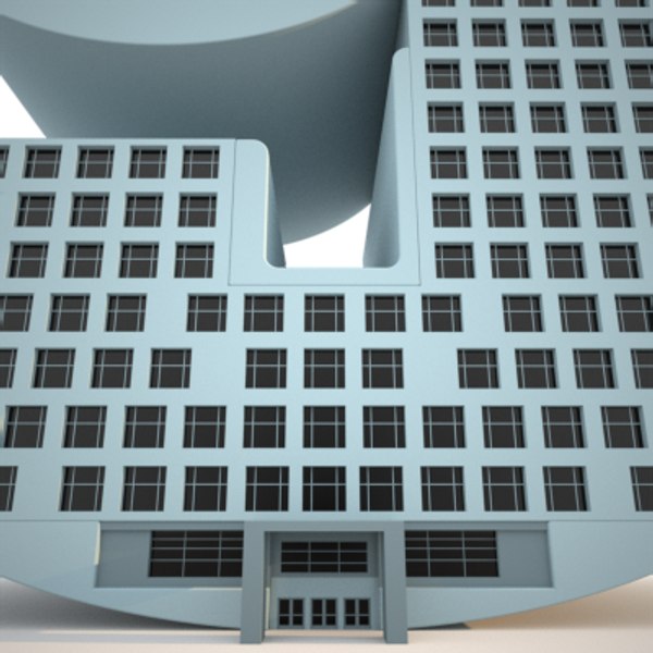 3d model building shape number 9