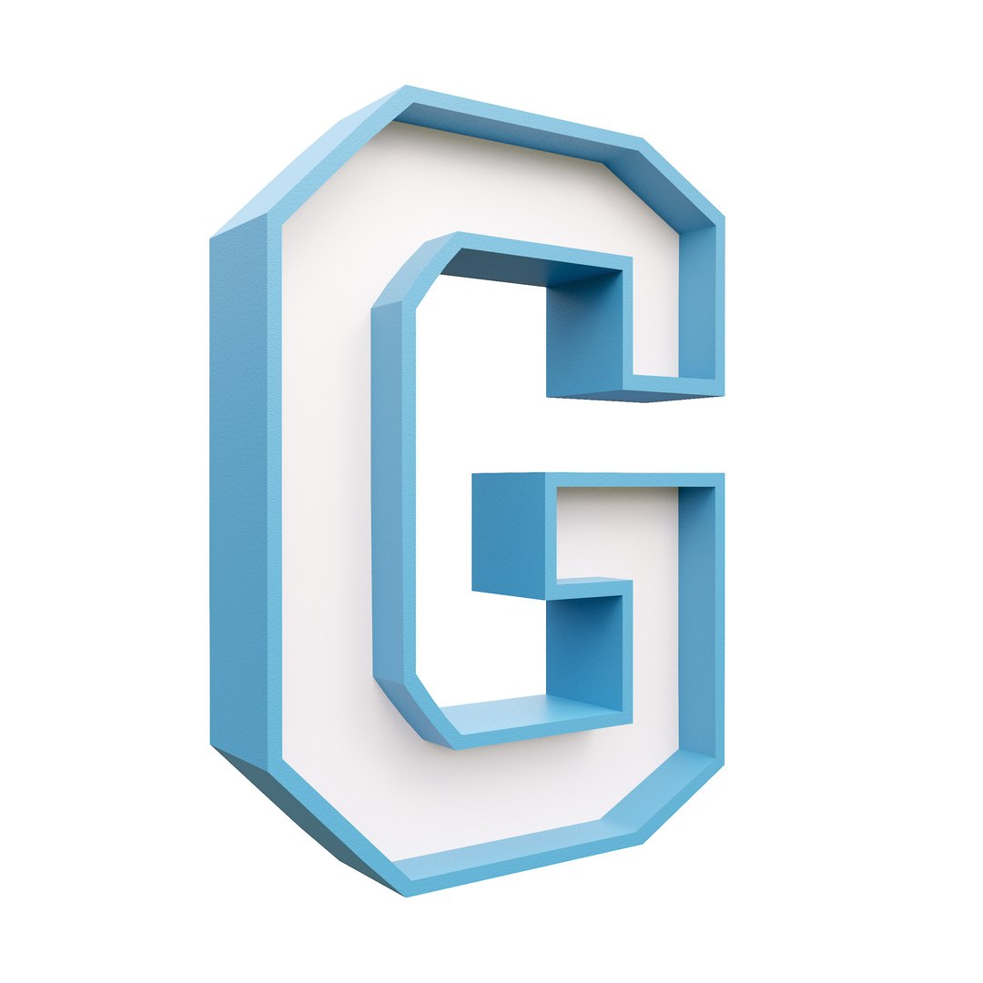3D Model Marquee Letter G Glow Sign 3dmodel - TurboSquid 1975423