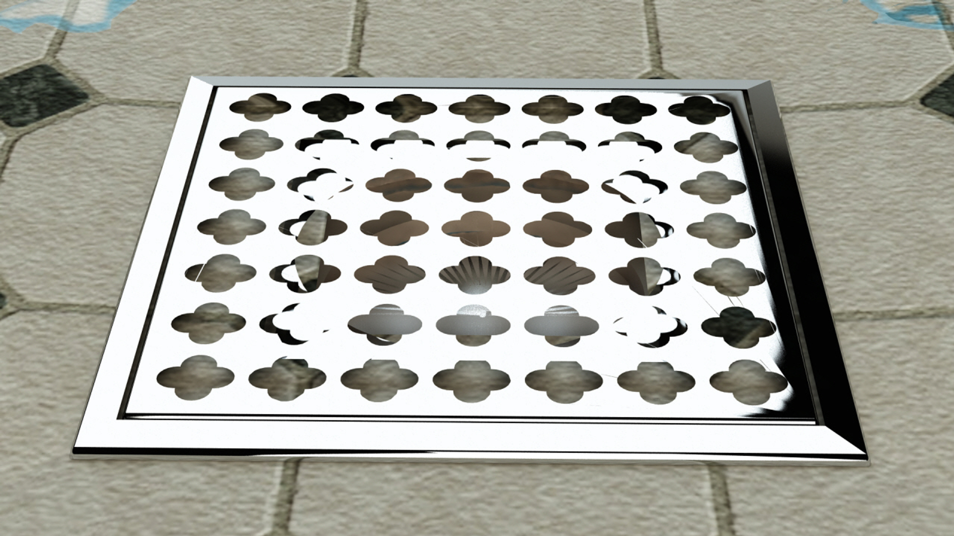 Bathroom Water Drain 3d Model