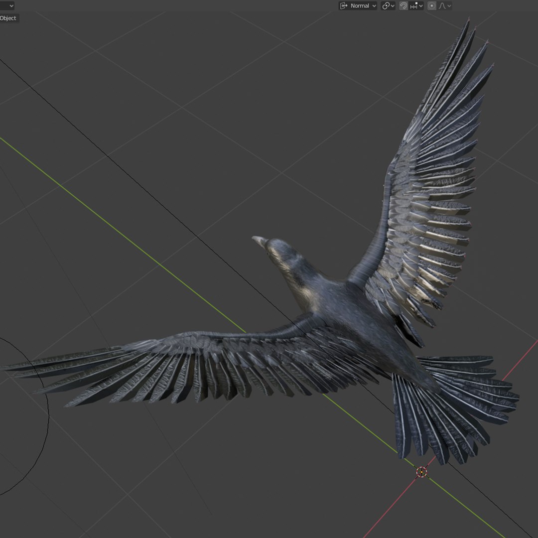 Crow Flying 3D - TurboSquid 1618508