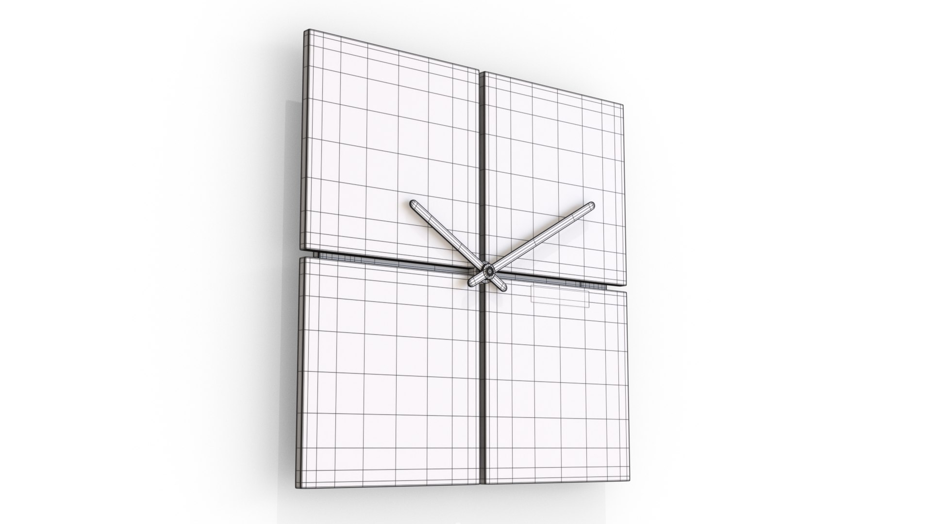 3D Minimalist Clock - Ocean Square - TurboSquid 1990307