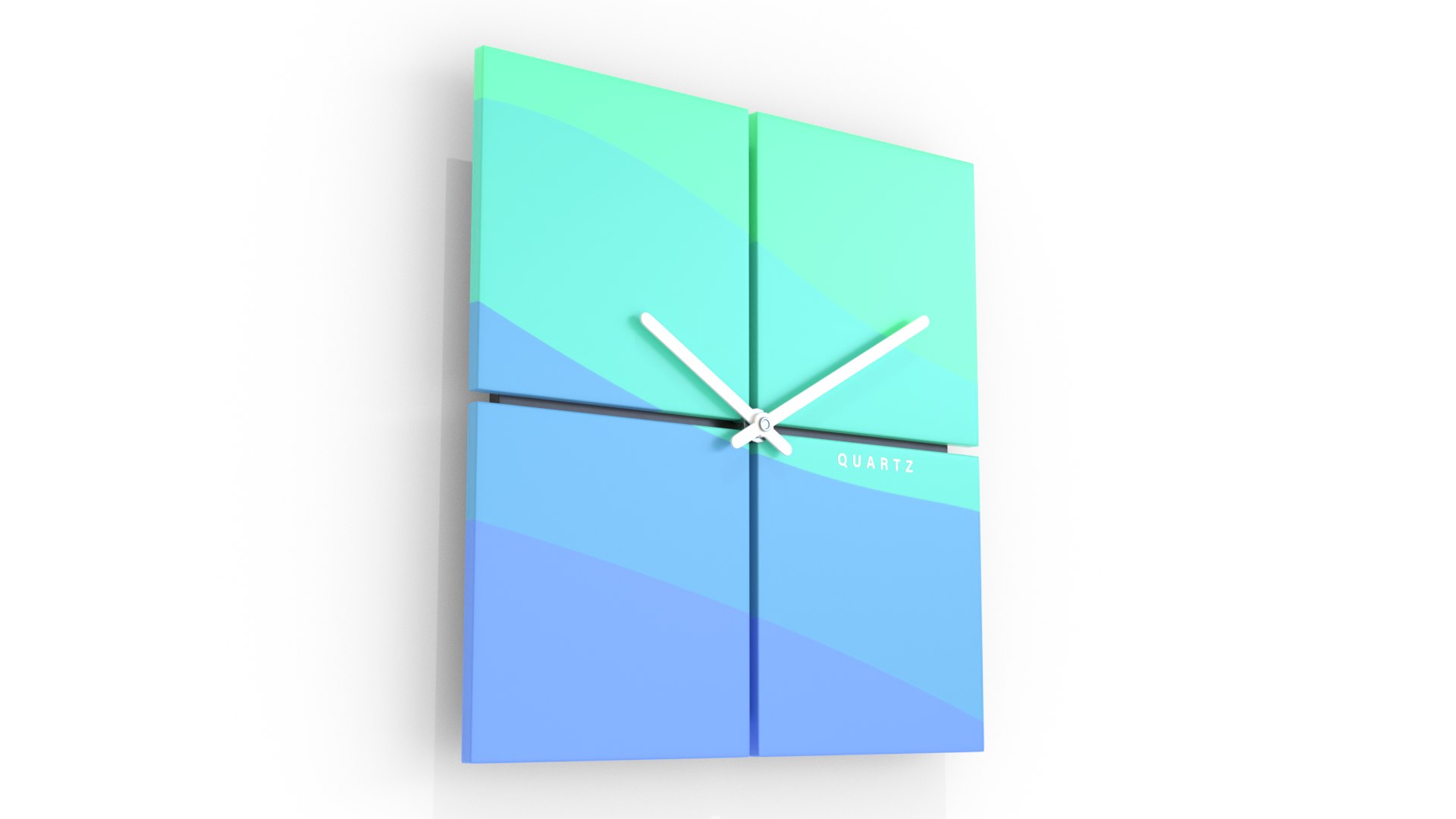 3D Minimalist Clock - Ocean Square - TurboSquid 1990307