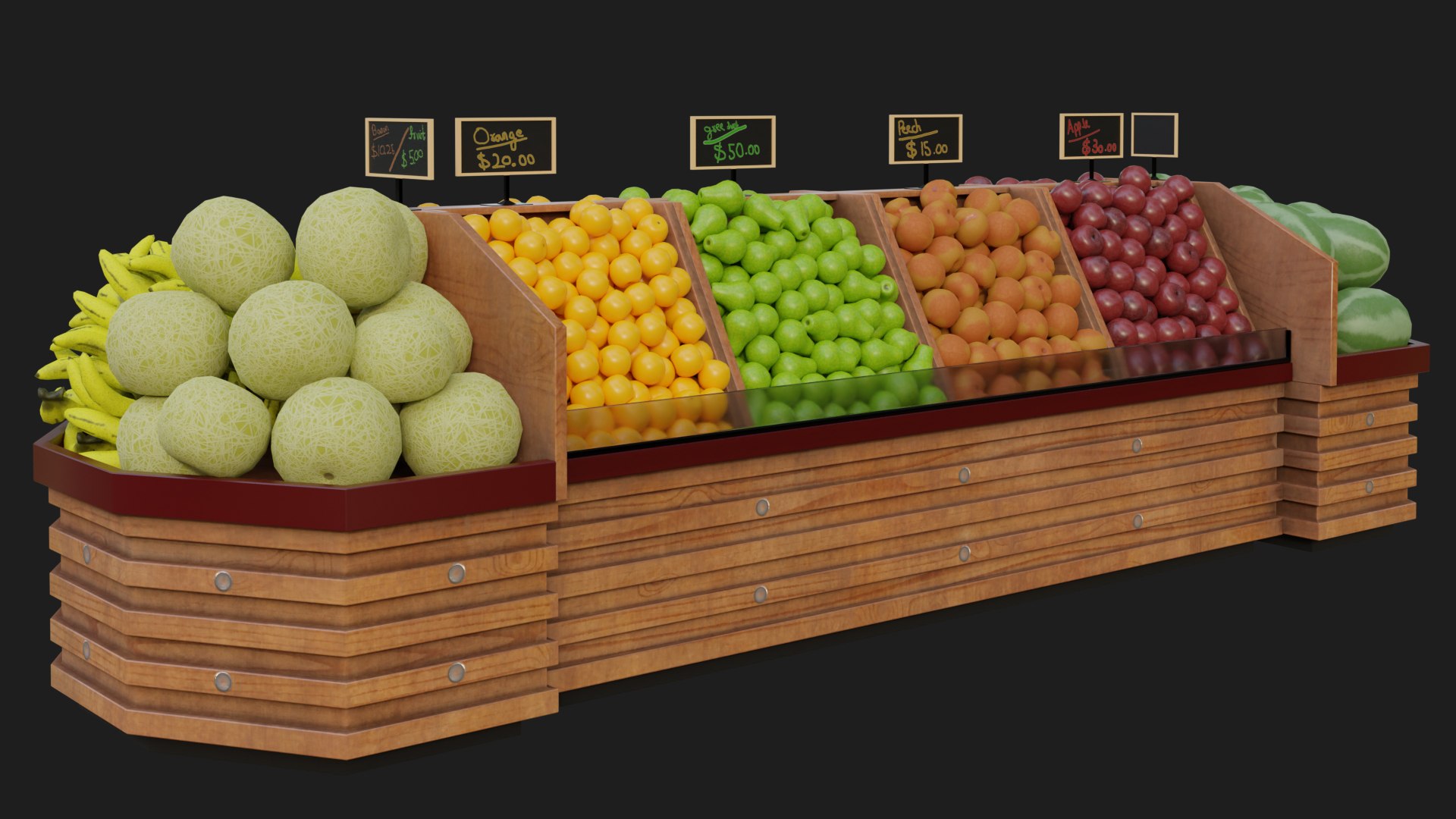 3D Fruit Showcase - TurboSquid 2120177