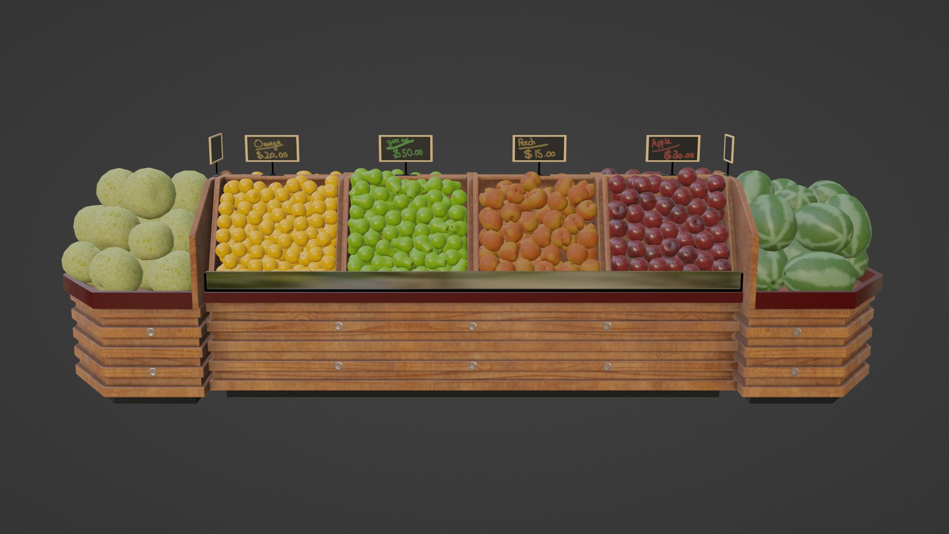 3D Fruit Showcase - TurboSquid 2120177